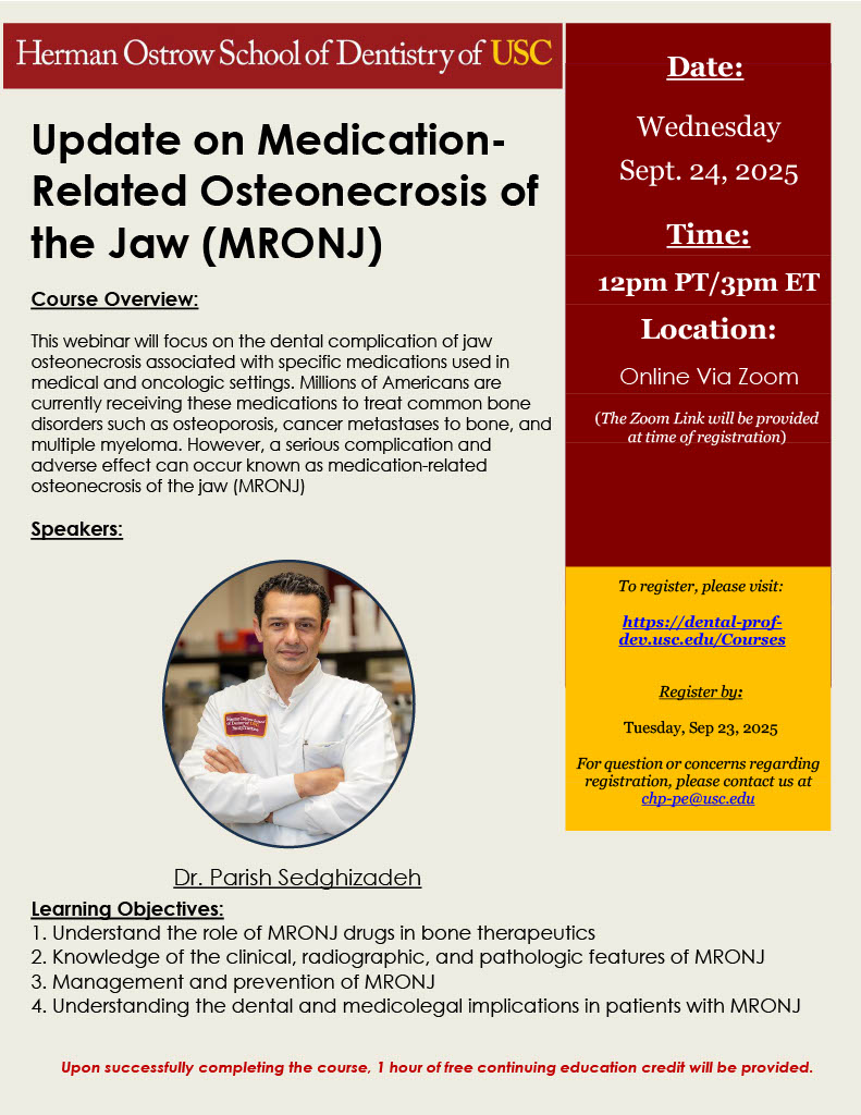 CE Webinar - Update on Medication - Related Osteonecrosis of the Jaw ...